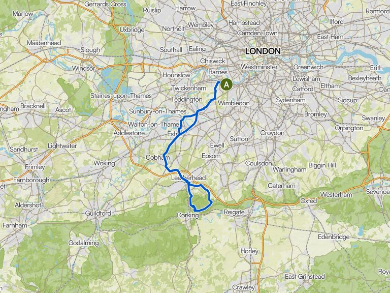 Box Hill Short | road ride | Komoot
